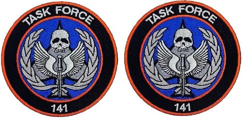 Call of Duty Modern Warfare Task Force 141 Logo Patch -2PC IRON ON OR ...