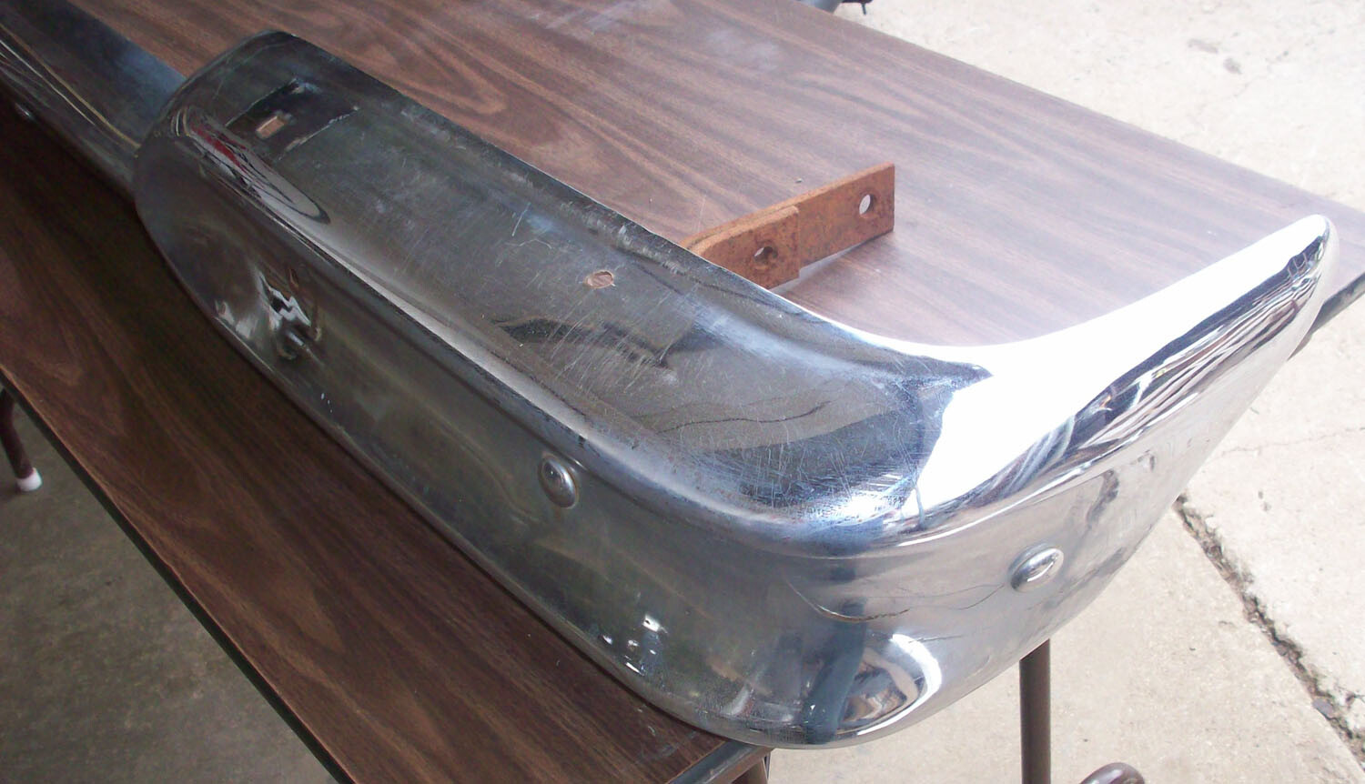 1958 - 58 Edsel Ranger - Pacer Chrome Rear Bumper w/ Bumper Brackets ...