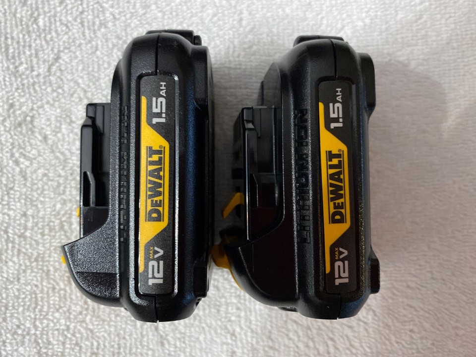 2 New Dewalt DCB120 1.5Ah 12V 12 Volt Max Lithium Ion Batteries DCB120 ...