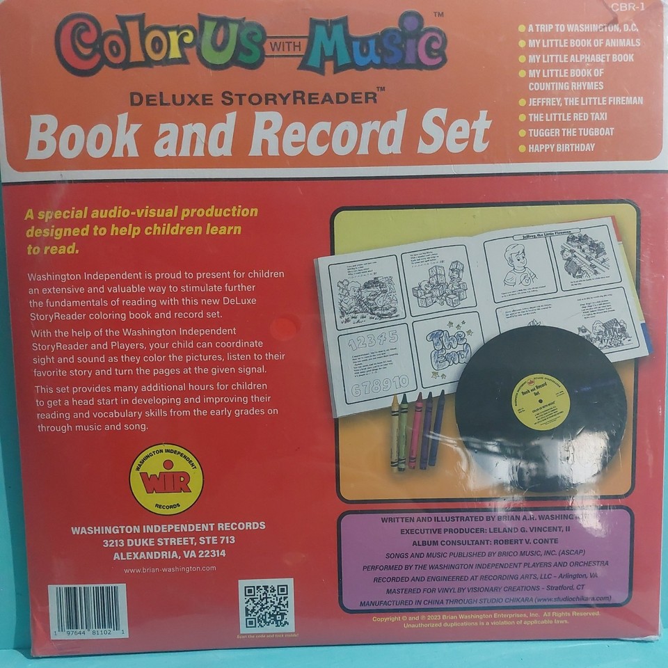 SEALED Color Us with Music DeLuxe StoryReader Coloring Book and Record ...