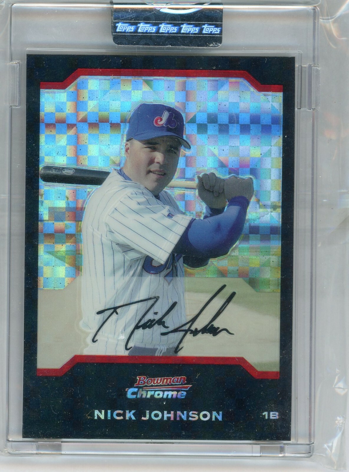 Nick Johnson 2004 Bowman Chrome X-Fractor #27 Uncirculated #d 37/172 ...