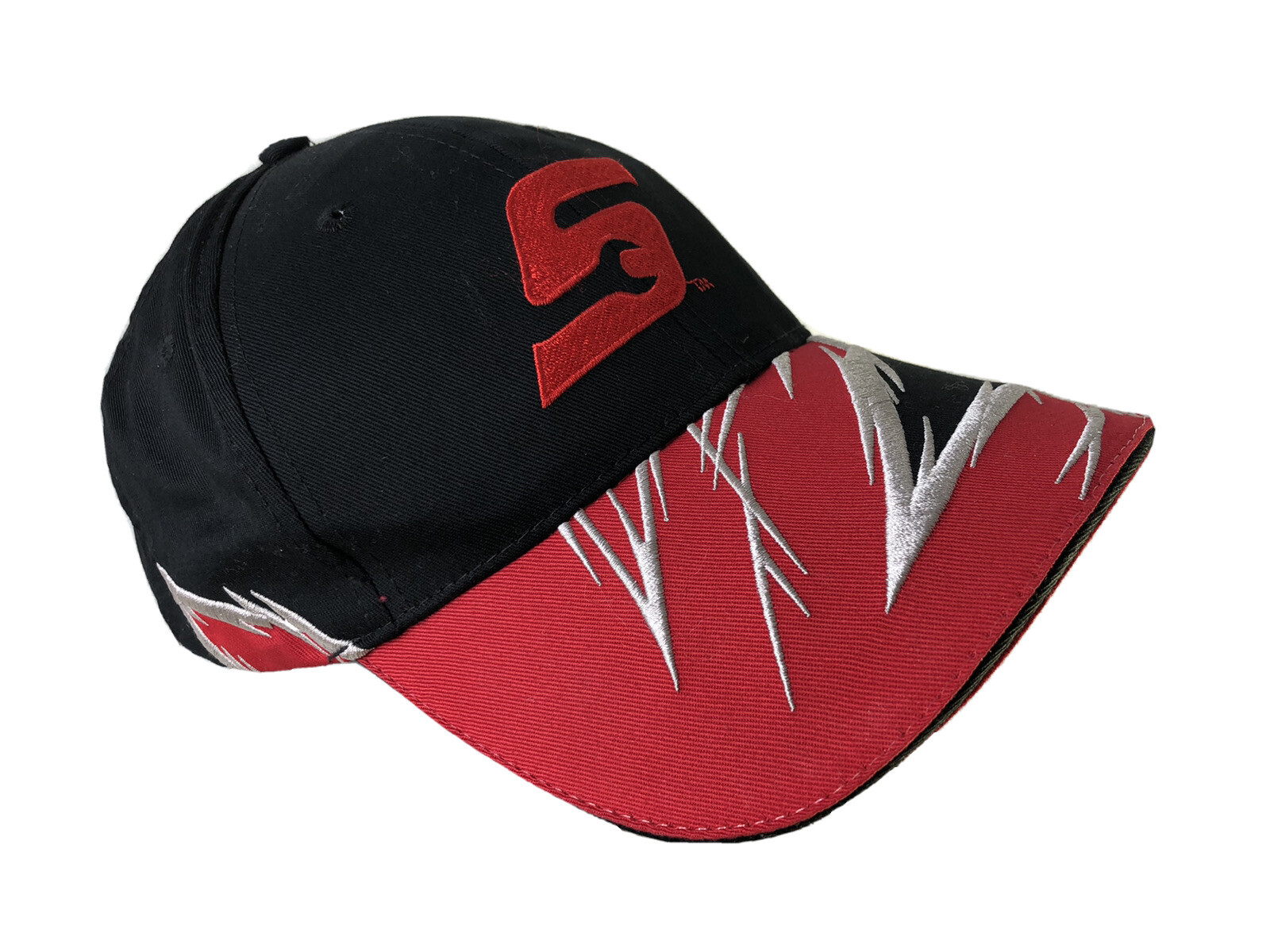Snap On Tools Black Silver & Red Lightning Bolt Mens One Size Baseball ...