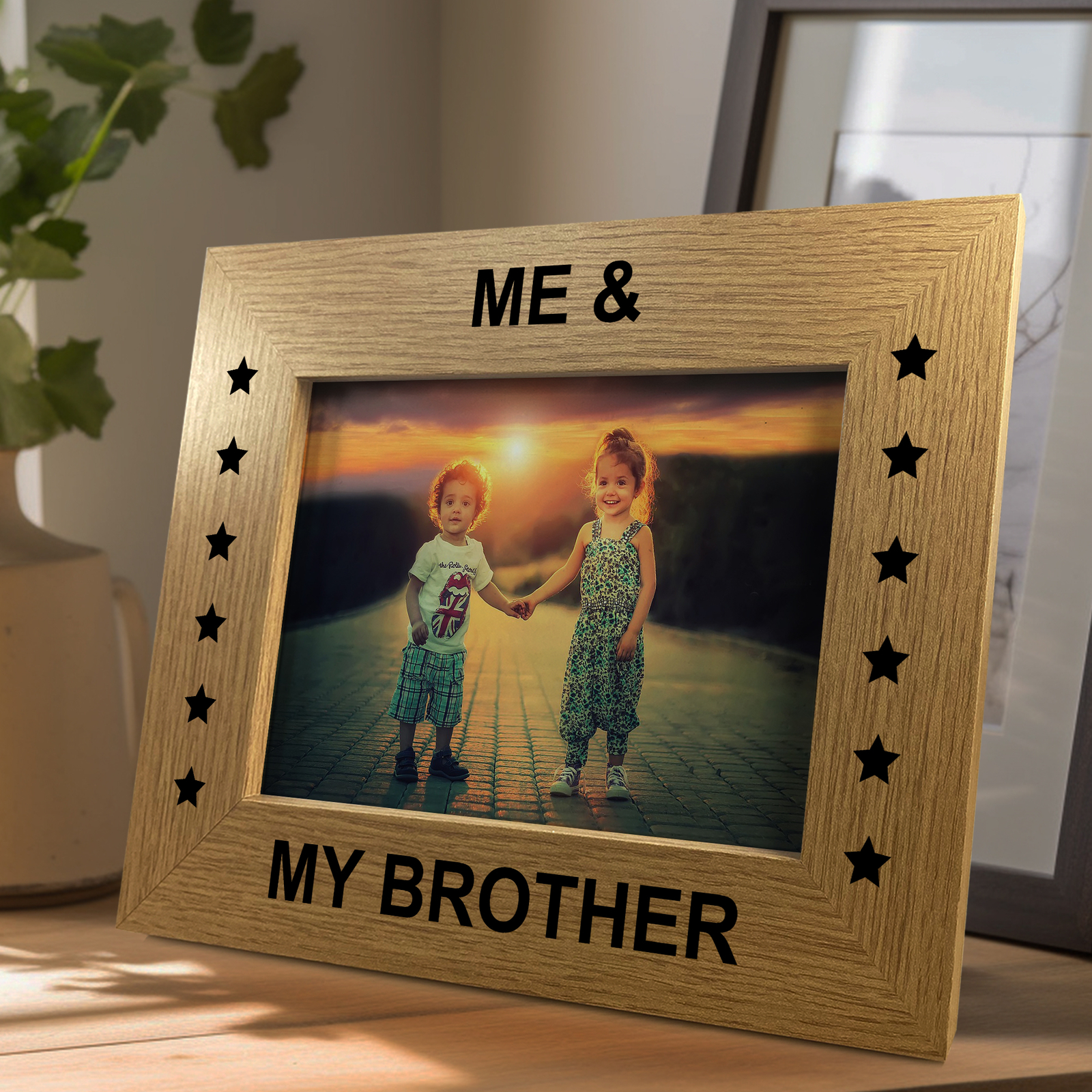 Gift For Brother Sister Wood Photo Frame Sister Frame Brother Frame ...