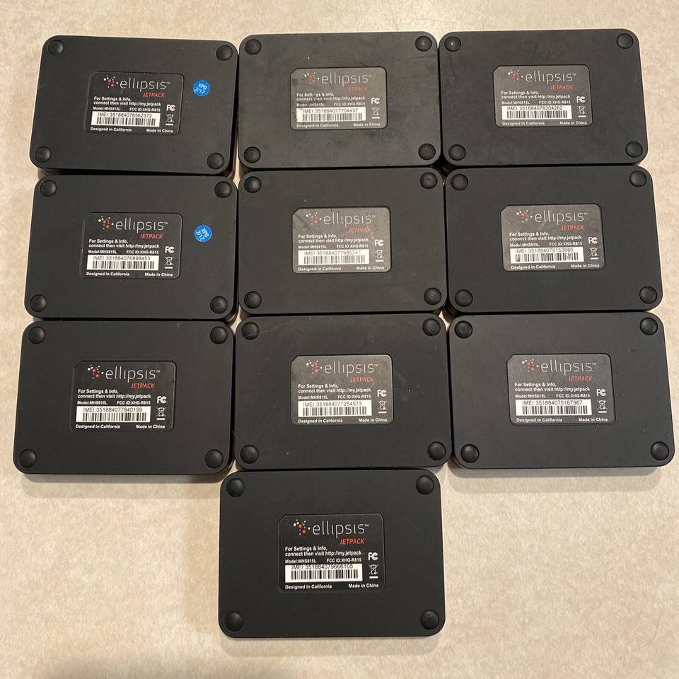 Lot Of (10) Verizon Ellipsis Jetpack MHS815L Black Wireless 5GHz WiFi ...