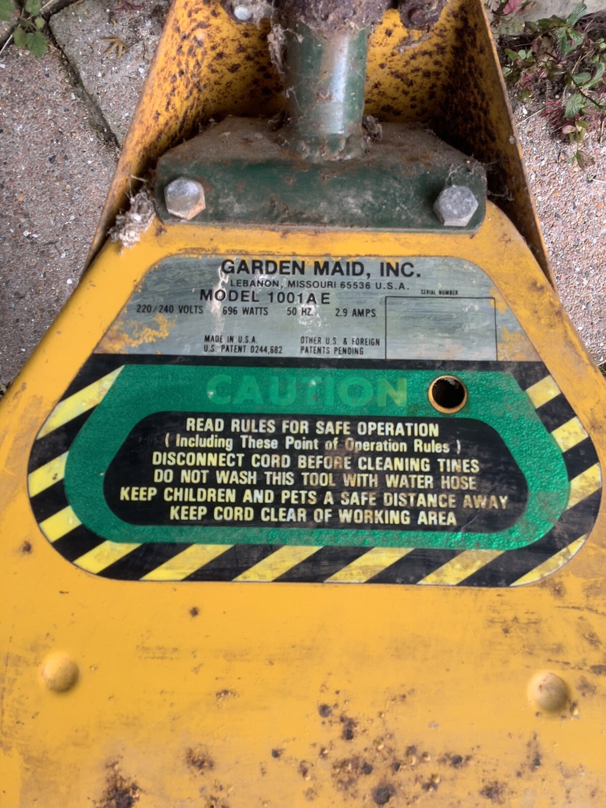 Garden Maid Electric Soil Blender/Rotavator Cultivator Tiller,American ...