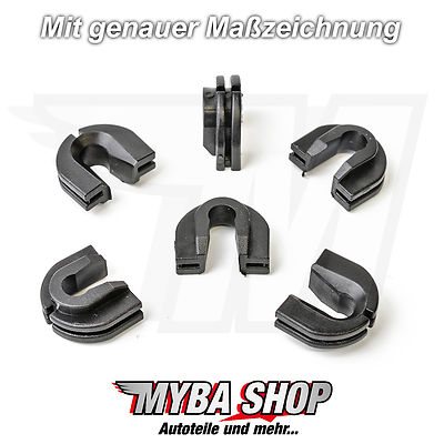 10x Gitterklemme Kühlergitter für VW Transporter Caravelle T4 90-03 ...
