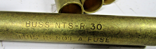 🔥NEW BUSS NTS-R 30 DUMMY FUSE NEUTRAL 4-3/4" LONG | eBay