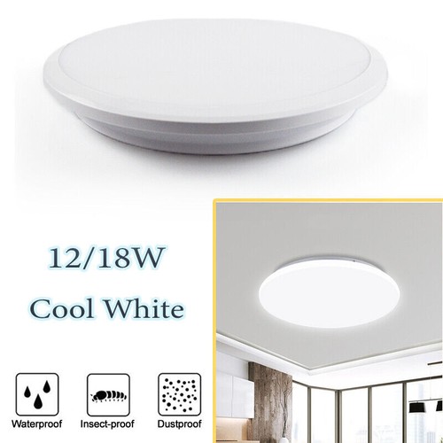 LED Ceiling Lamp 2835SMD Living Room Round Modern Dustproof 12W/18W ...