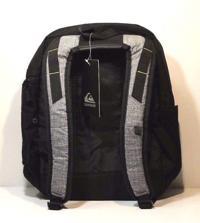 QuickSilver Backpack New School,Color Black/Grey/Yellow , Style ...