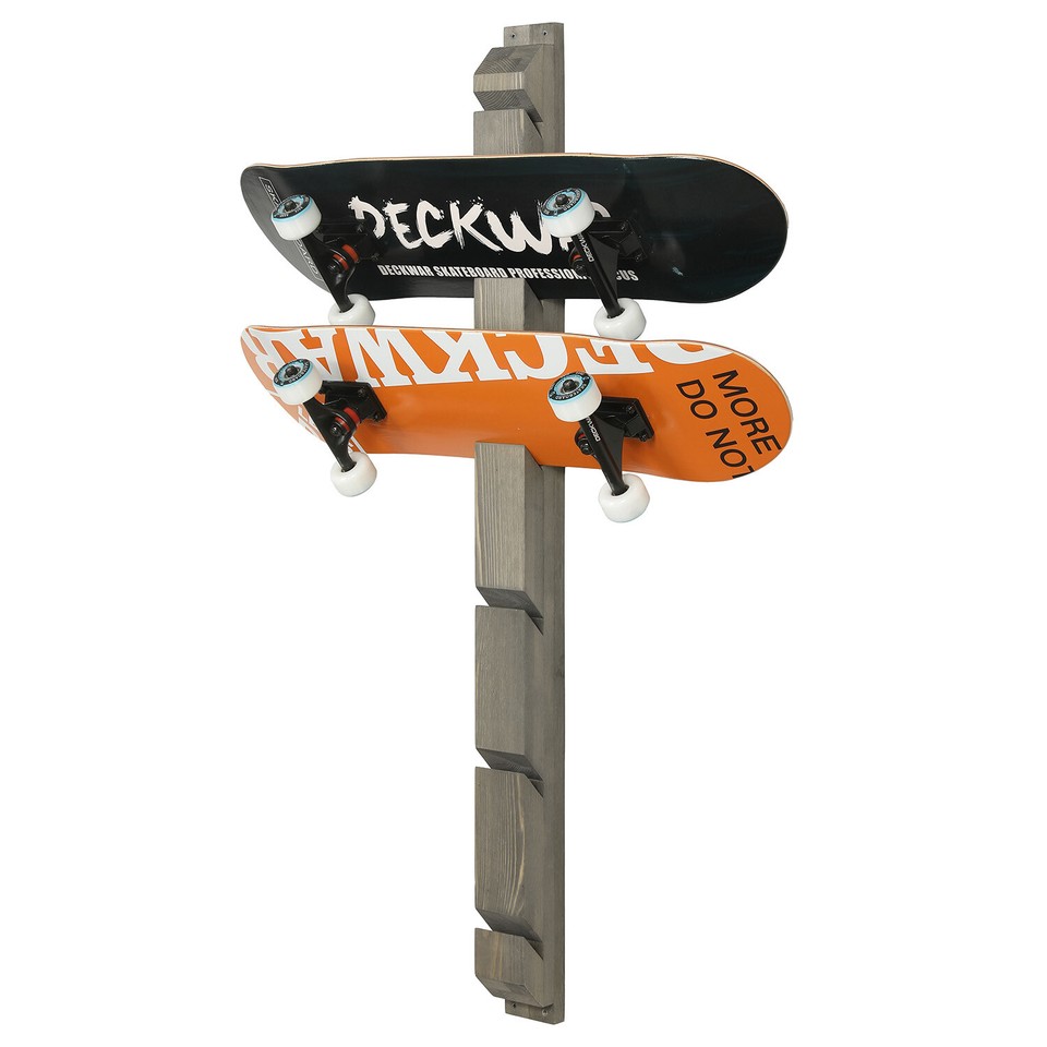 Wall Mounted Skateboard Storage Rack, Longboard Display Organizer Holds ...