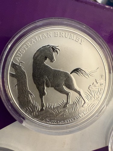 2022 Australian Brumby 1 oz .9999 Silver Coin . Limited Edition 25,000 ...