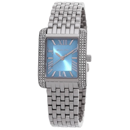 Michael Kors Emery Quartz Crystal Blue Dial Ladies Watch MK4829 | eBay