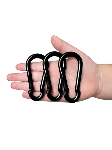 3 Pack Black 4 inche Heavy Duty Eye Hooks, Screw Eye Hooks, with 3 Pack ...
