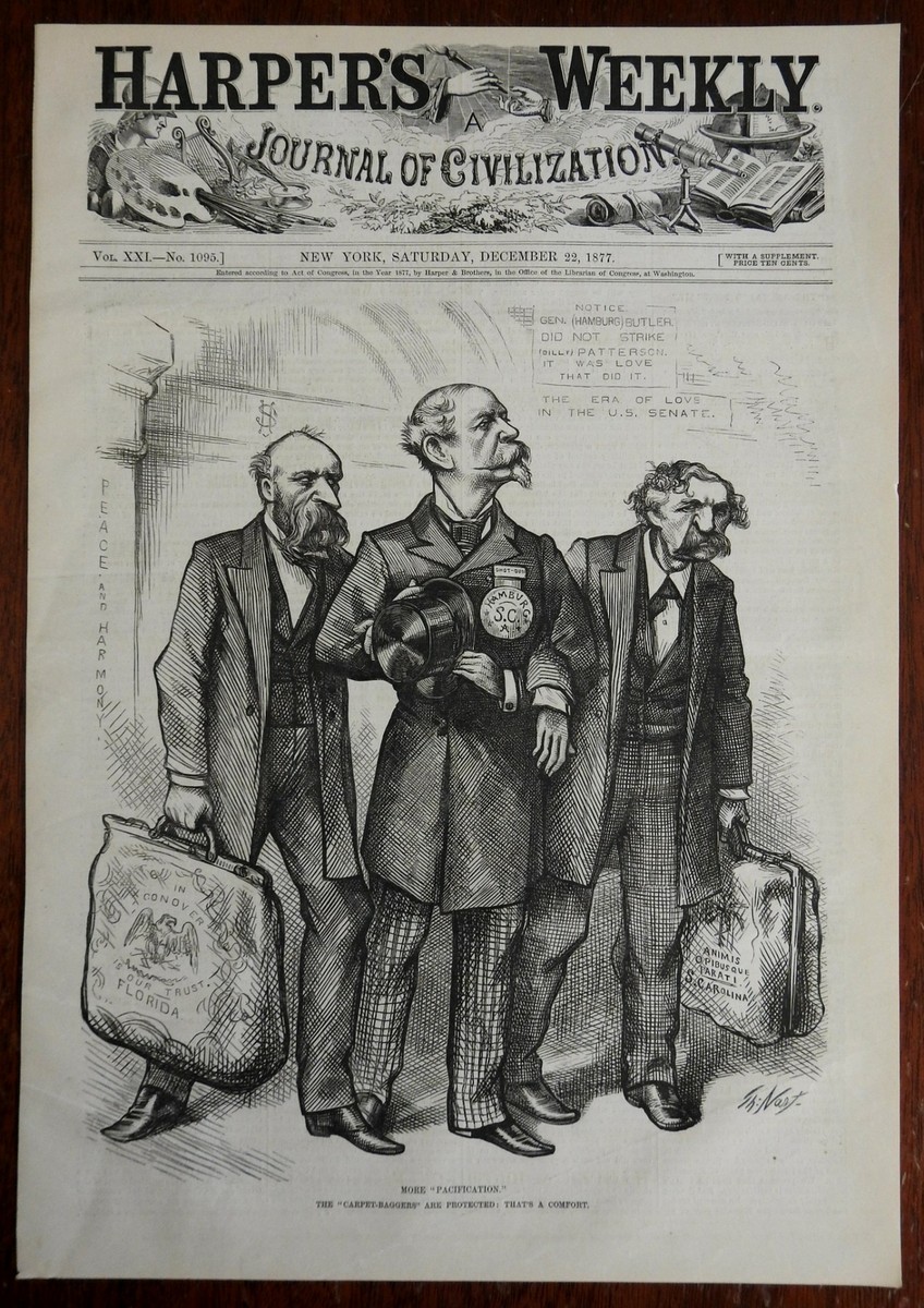 Reconstructie Politieke Cartoons Carpetbagger 125 Thomas Nast