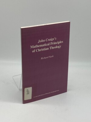 John Craige's Mathematical Principles of Christian Theology | eBay