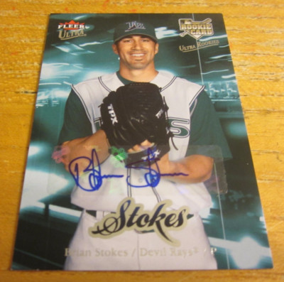 Brian Stokes Signed 2007 Ultra Rookie Autographs Retail #236 Card MLB ...