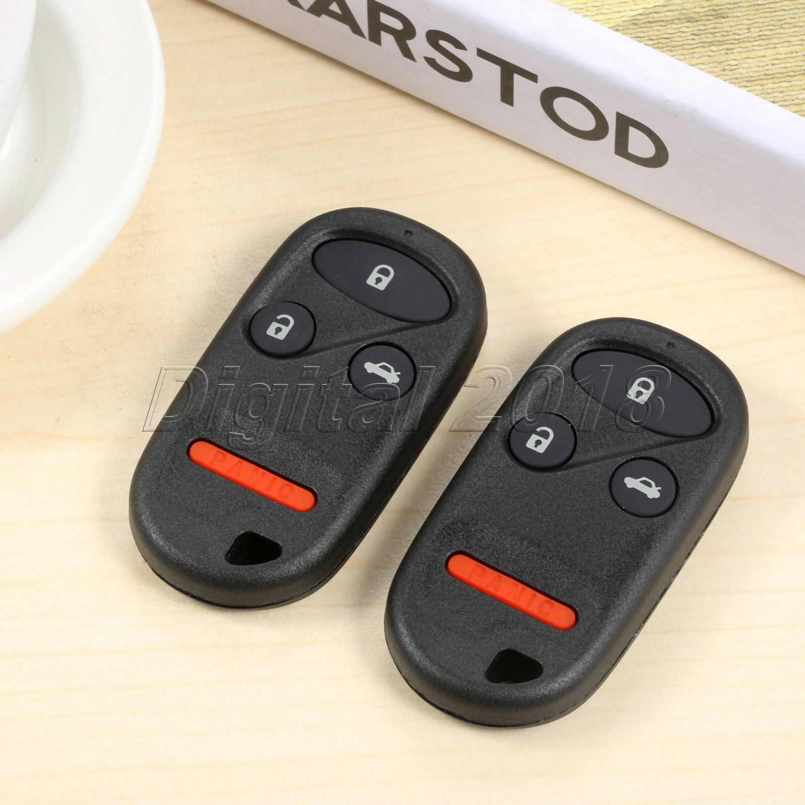 2Pc Remote Control Key Fob 4 Buttons 315MHz 72147-S0K-A02 Fit For 99-03 ...