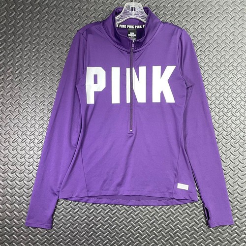 PINK Victoria's Secret Ultimate Pullover Women's Activewear Purple 3/4 ...