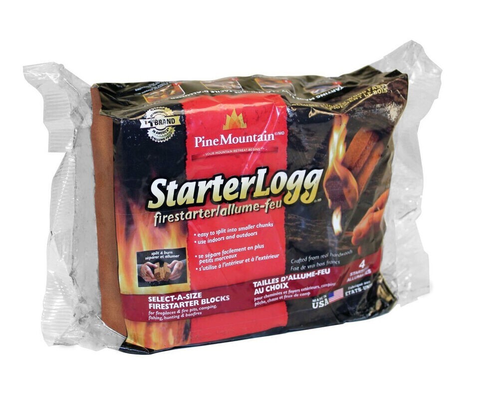 24Pc Starter Log Firestarter Fireplace Firelighter Fire Logs Wood Stove ...