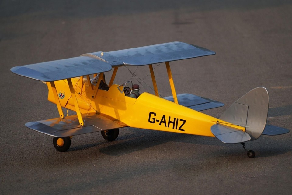 RC Airplane Aircraft Biplane Nexa DH.82 Tiger Moth 1400mm 55" Wingspan ...
