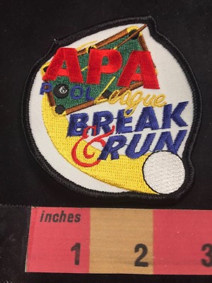 APA POOL LEAGUE BREAK RUN Patch 89XE | eBay