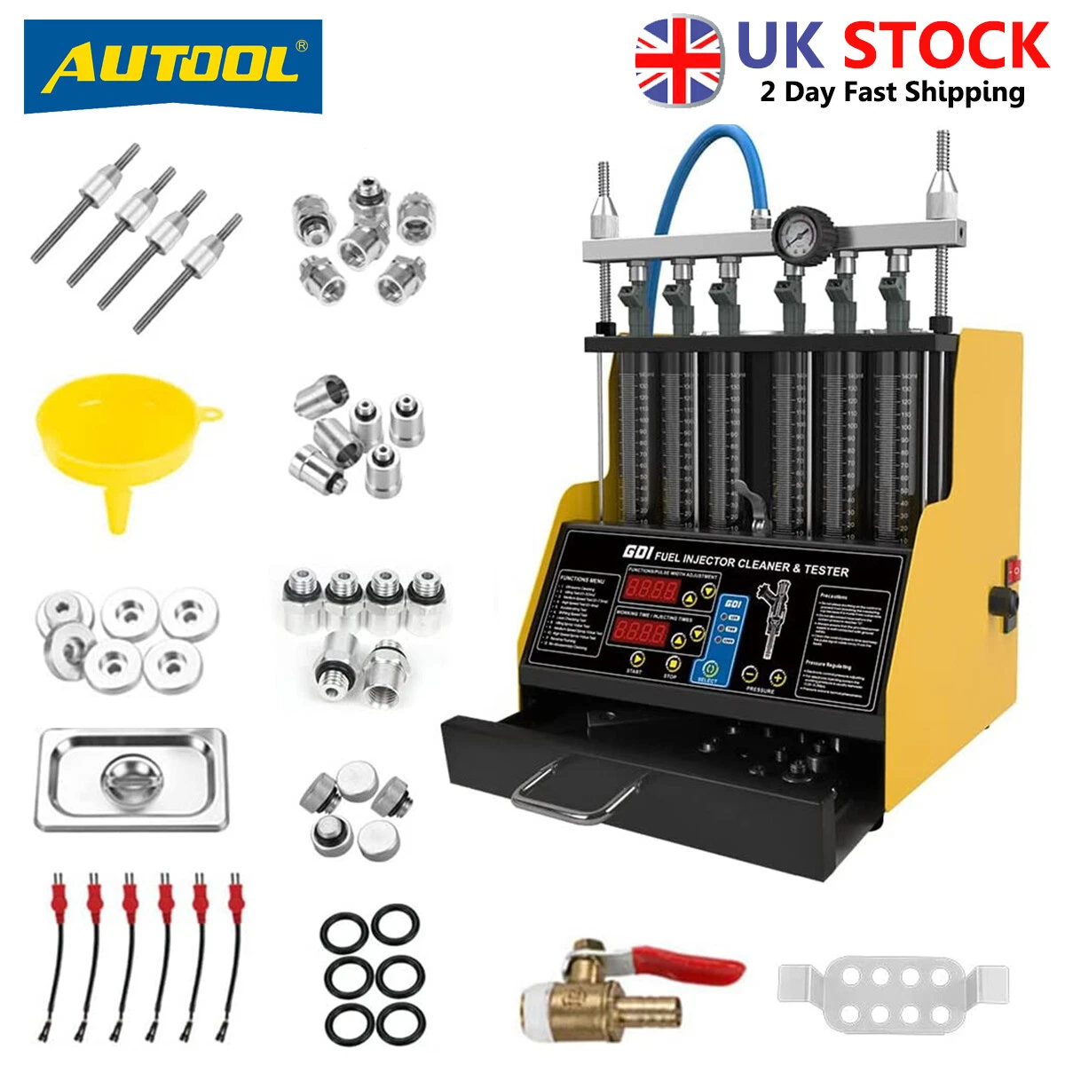 AUTOOL CT400 GDI Fuel Injector Tester Cleaner Machine, 42% OFF