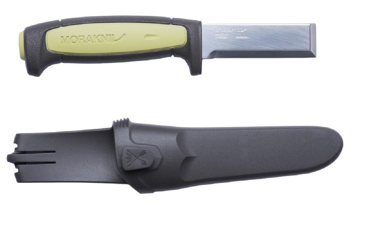Morakniv Mora Chisel Razor Carbon Steel Fixed Blade Knife Sheath Sweden ...