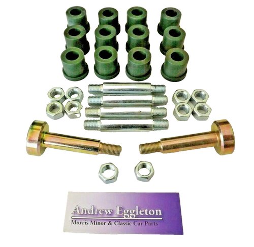 MORRIS MINOR REAR SPRING PIN & POLYURETHANE BUSH KIT BOTH SIDES | eBay UK