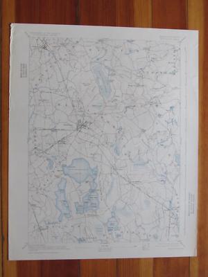 Middleboro Massachusetts 1925 Original Vintage USGS Topo Map | eBay
