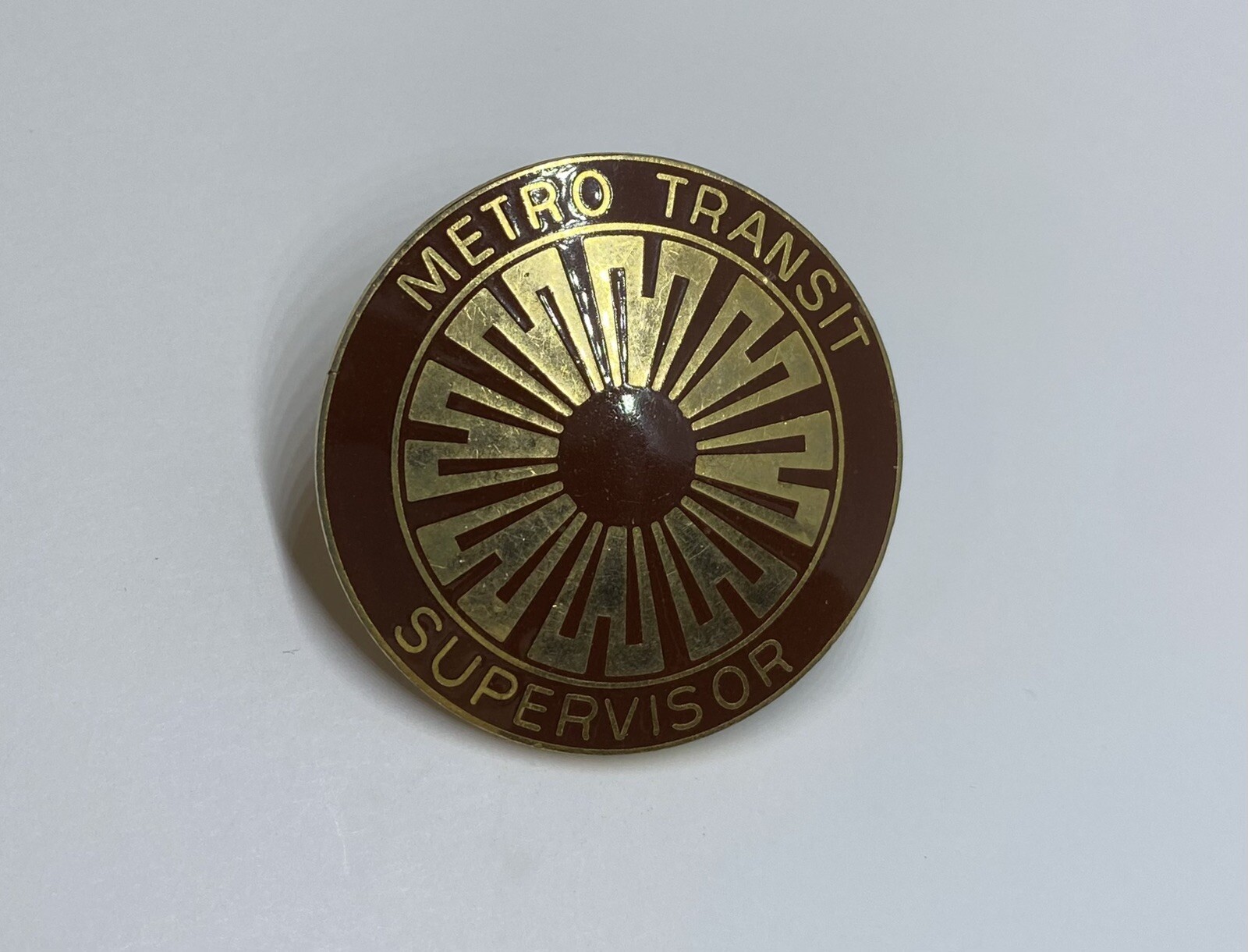 Metro Transit Supervisor Screwback Pin (C) | eBay