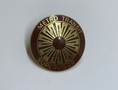 Metro Transit Supervisor Screwback Pin (C) | eBay