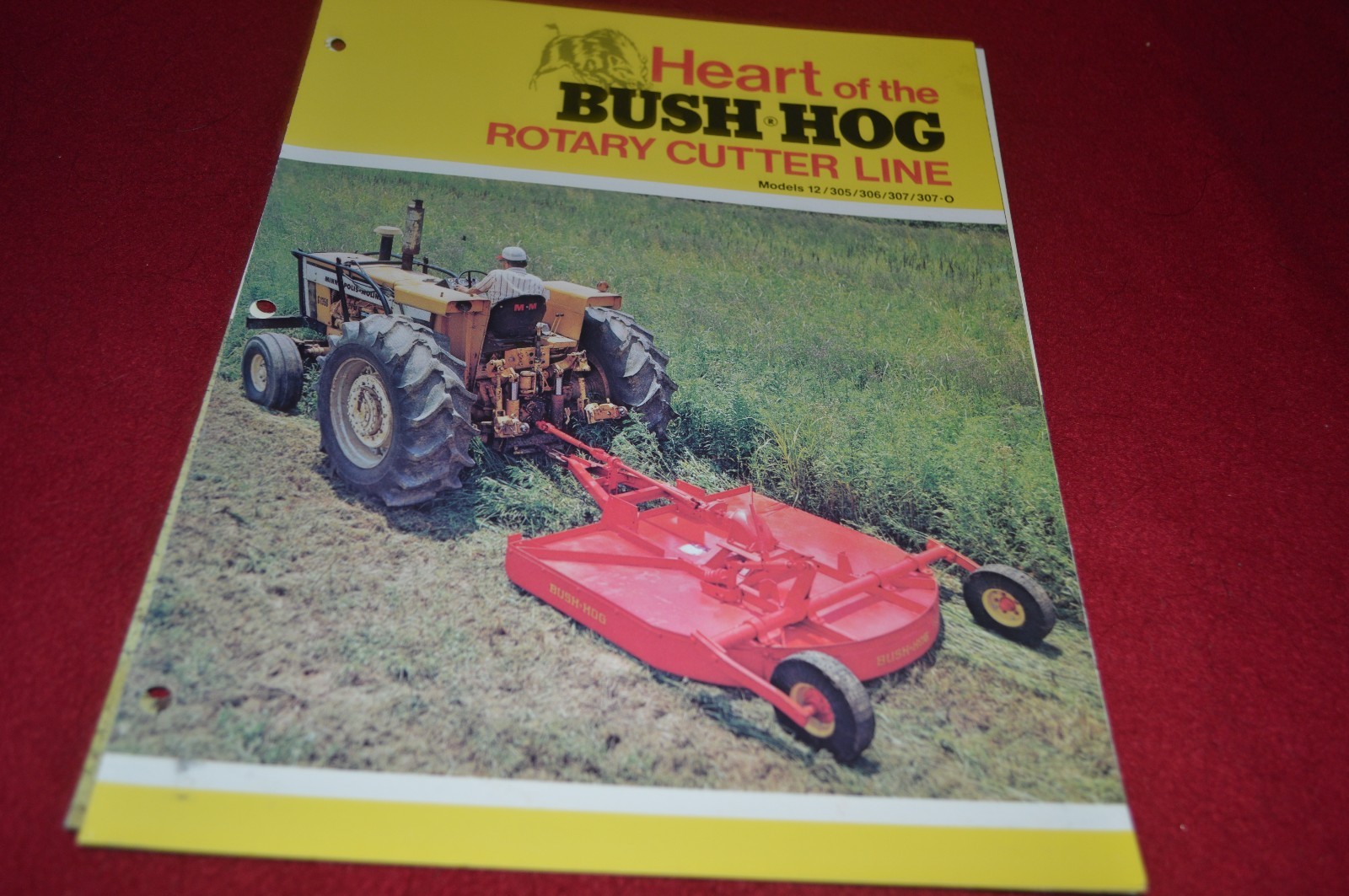 Bush Hog 12 305 306 307 Rotary Cutter Dealer's Brochure YABE10 | eBay