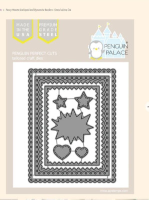 Fancy Hearts Scalloped and Dynamite Borders - Stand-Alone Dies | eBay