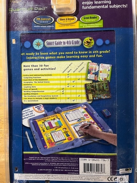 12 Quantum Pad Smart Guide to4th Grade Series Book & Cartridge Learning ...