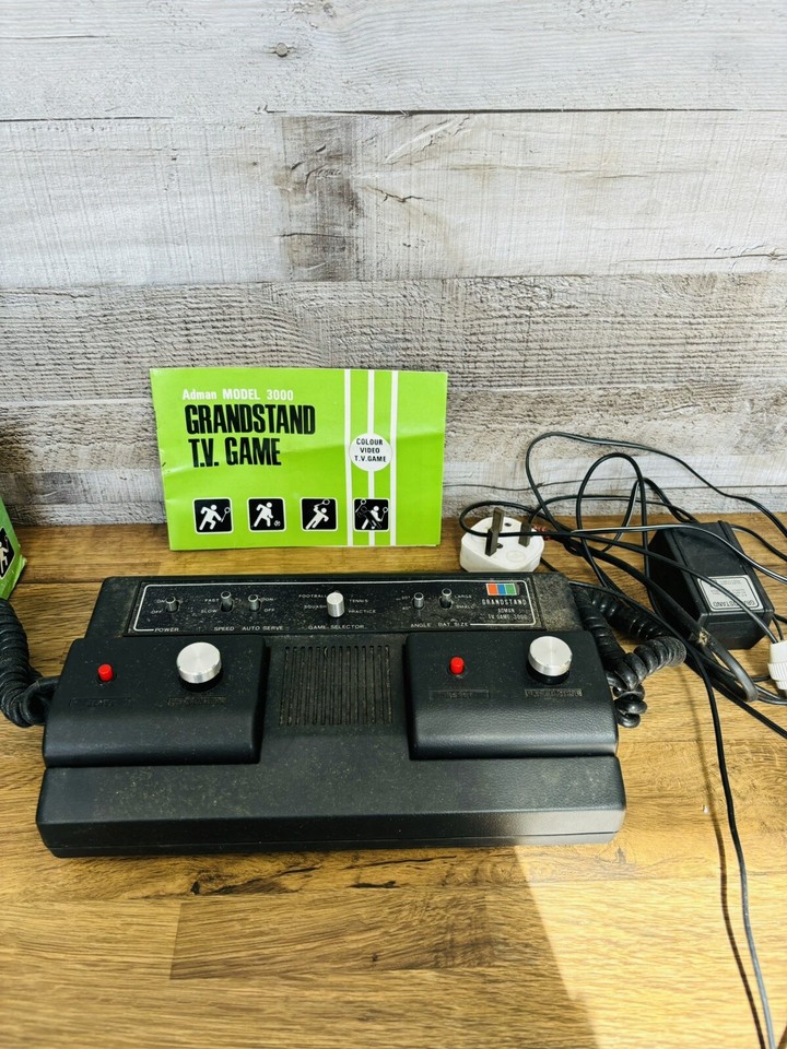 Vintage Grandstand T.V. Game Console Adman Model 3000 (Untested) Tennis ...