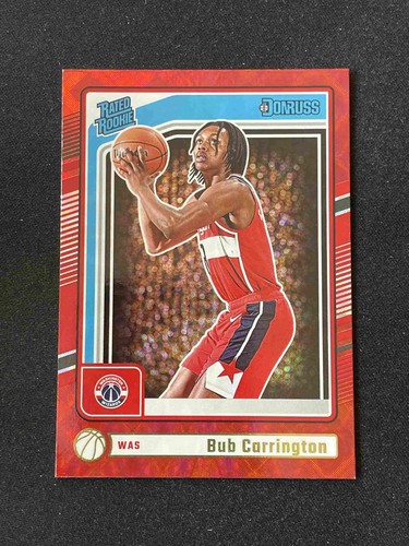 Bub Carrington 2024-25 Panini Donruss International Red Rated Rookie RC ...