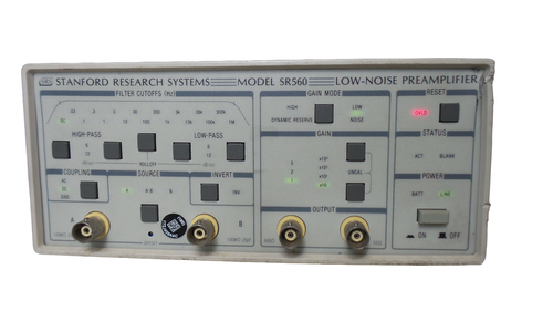 Stanford SR560 Research Systems Low-Noise Preamplifier - Free Shipping ...