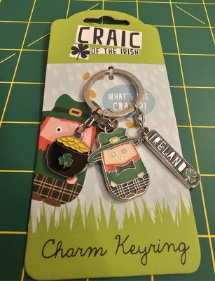 Craic Of The Irish, Leprechaun, Ireland Metal Souvenir Keychain, B2b4 ...