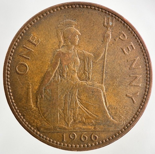 1966 Elizabeth II 2nd One Penny Coin | Collectable Grade | eBay