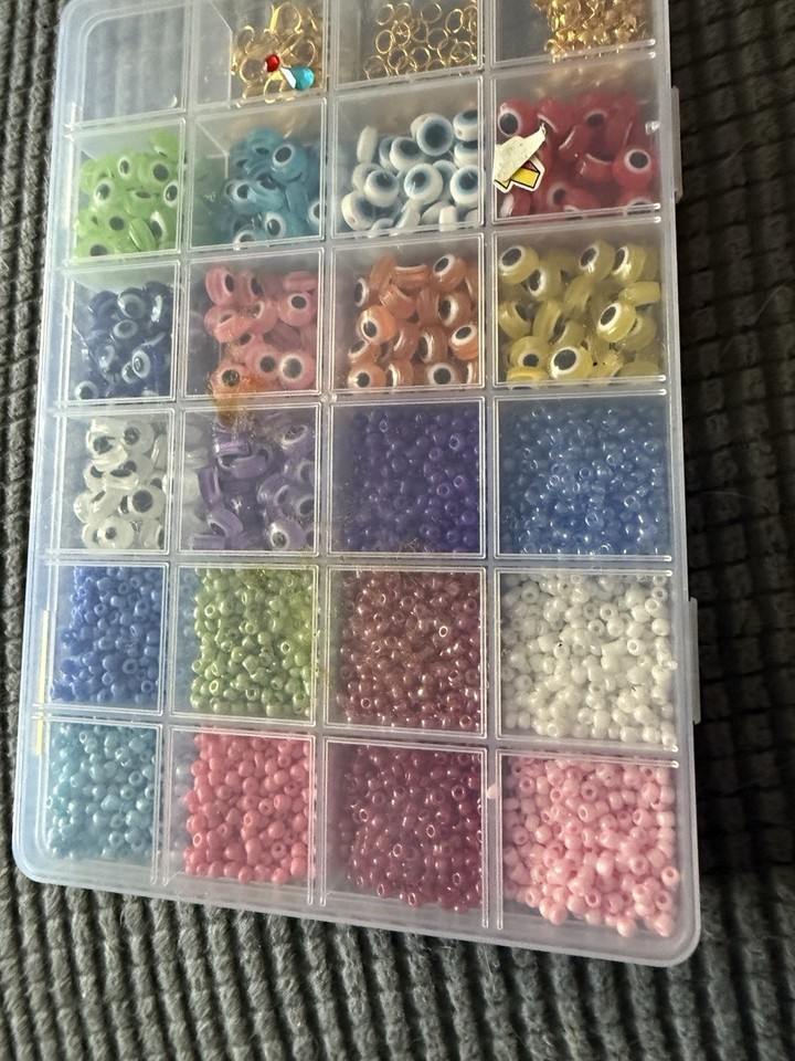 Beads - Storage Boxes - Huge Lot 6 Boxes Beads For Jewelery 45155901246 ...