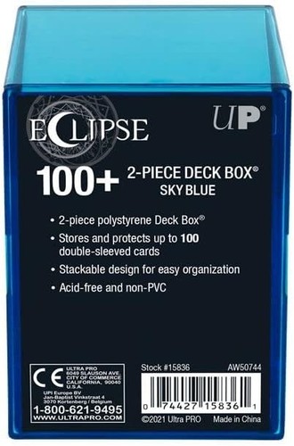 Ultra Pro Eclipse 100+ Card 2-Piece Deck Box - Choose Your Color - NEW ...