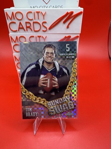 2024 Topps Chrome Tom Brady Sunday Swag Xfractor SS-1 Patriots 2009 5 ...