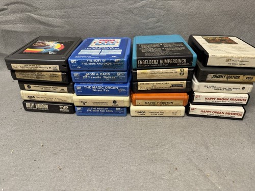 VTG 8 TRACK TAPES 1970S LOT OF 20 UNTESTED VARIOUS JOHN, JONES ...