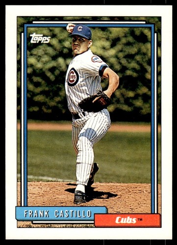 1992 Topps Baseball Card Frank Castillo Rookie Chicago Cubs #196 | eBay