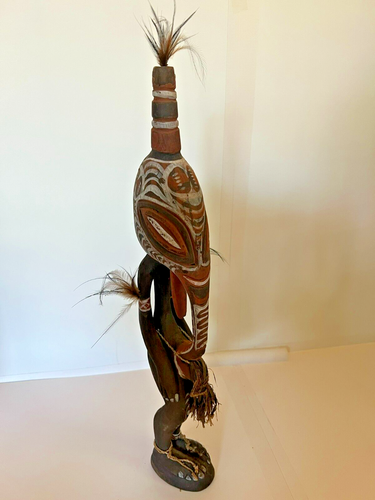 Authentic Papua New Guinea Hand-Carved Shaman Magic Water Spirit Statue ...