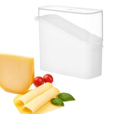 Sliced Cheese Container Compact Food Safe Cheese Keeper Flip Lid ...