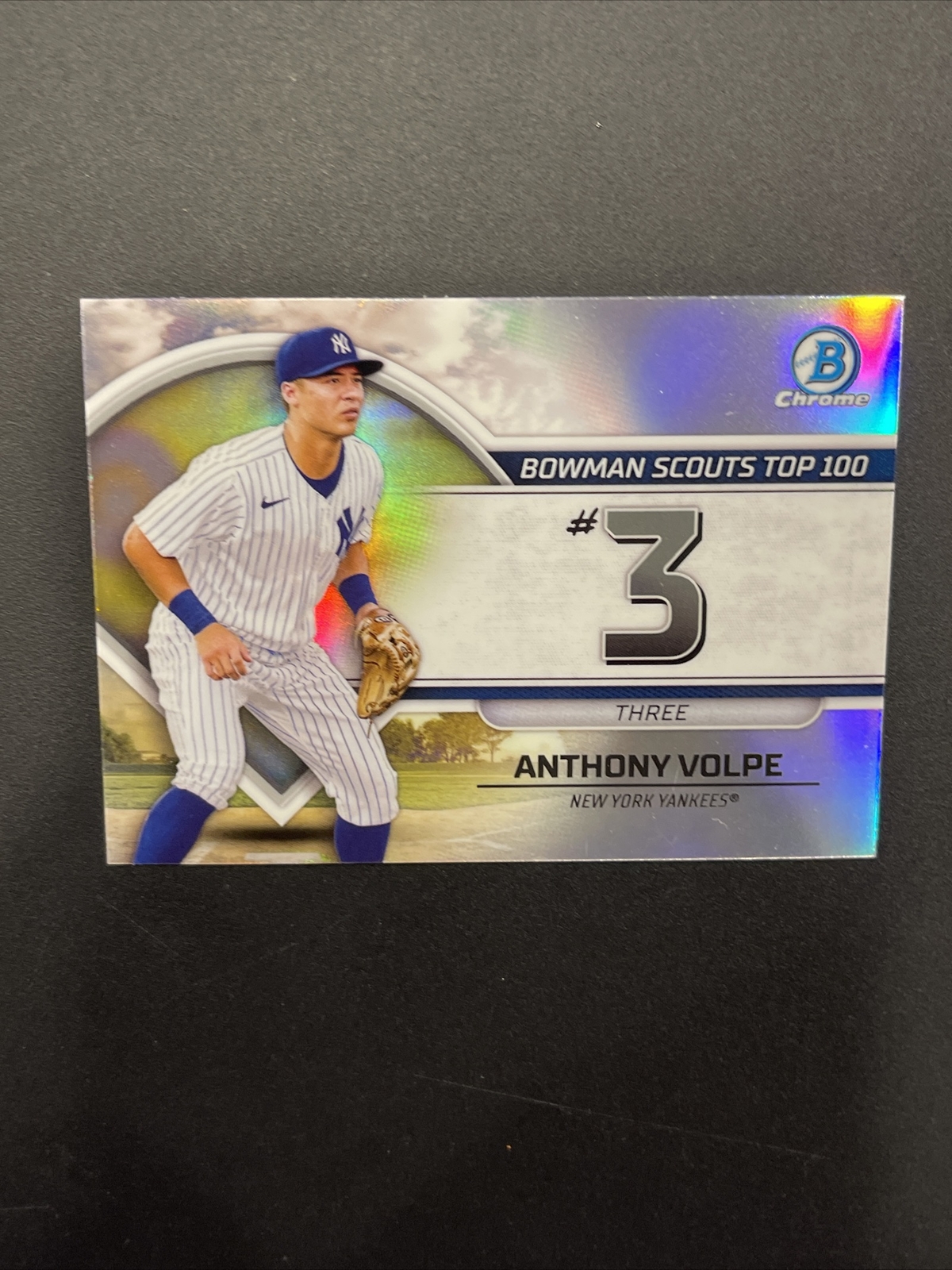 2023 Bowman - Bowman Scouts Top 100 #BTP-3 Anthony Volpe RC Rookie ...