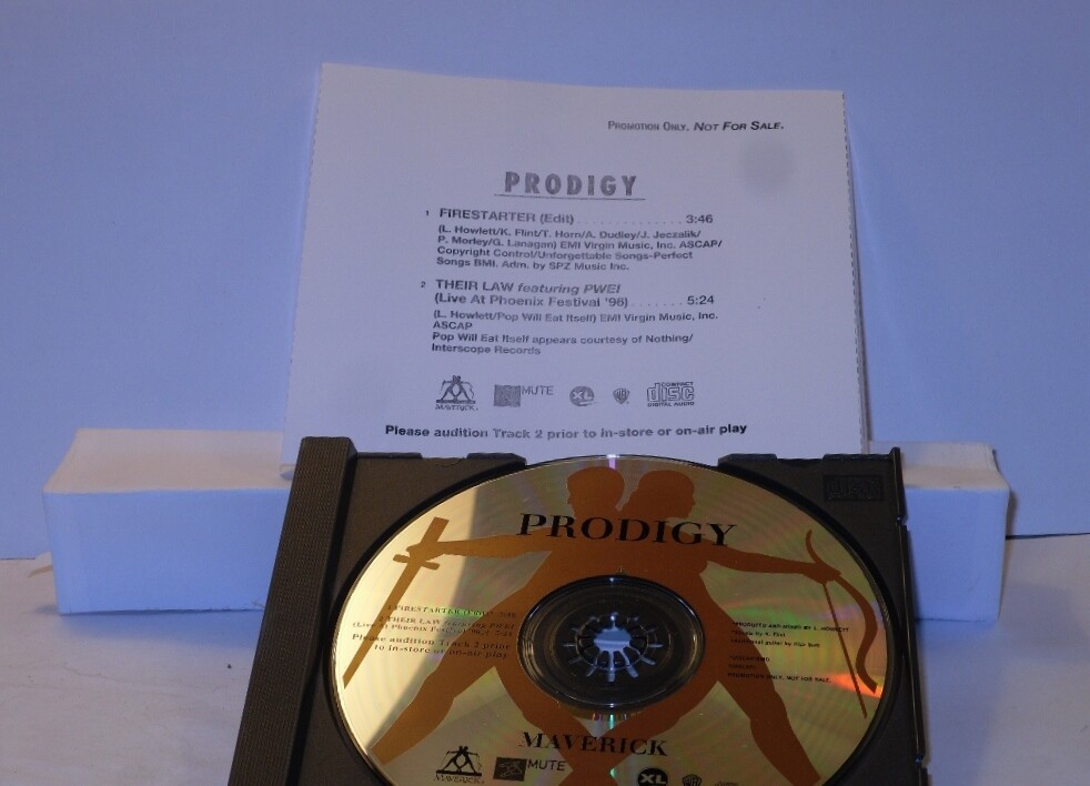 Prodigy - Firestarter Promotional ONLY CD Single - PRO-C ** Free ...