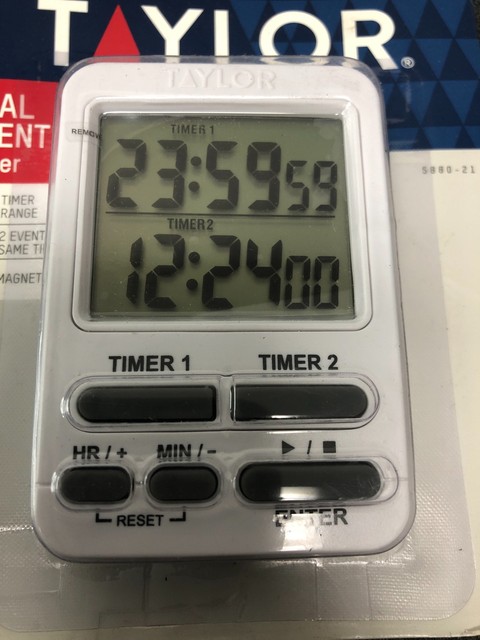 Taylor Dual Event Timer Magnetic 2 Timers in One Digital Display ...