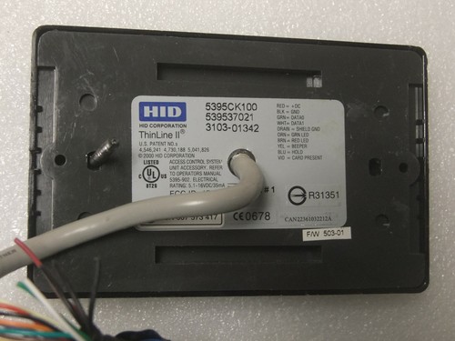 HID THINLINE II 5395CK100 CARD READER Black 3103-01342 | eBay